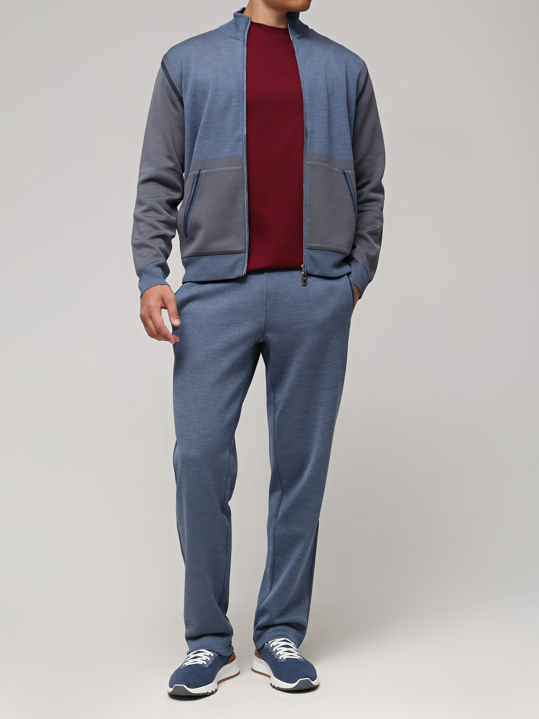 Футболка из египетского хлопка цвет Бордовый купить в BML по цене 14 850 руб