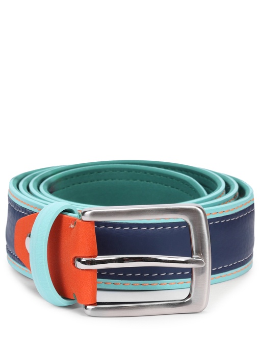 Ремень из натуральной кожи цвет Синий купить в BML по цене 16 850 руб