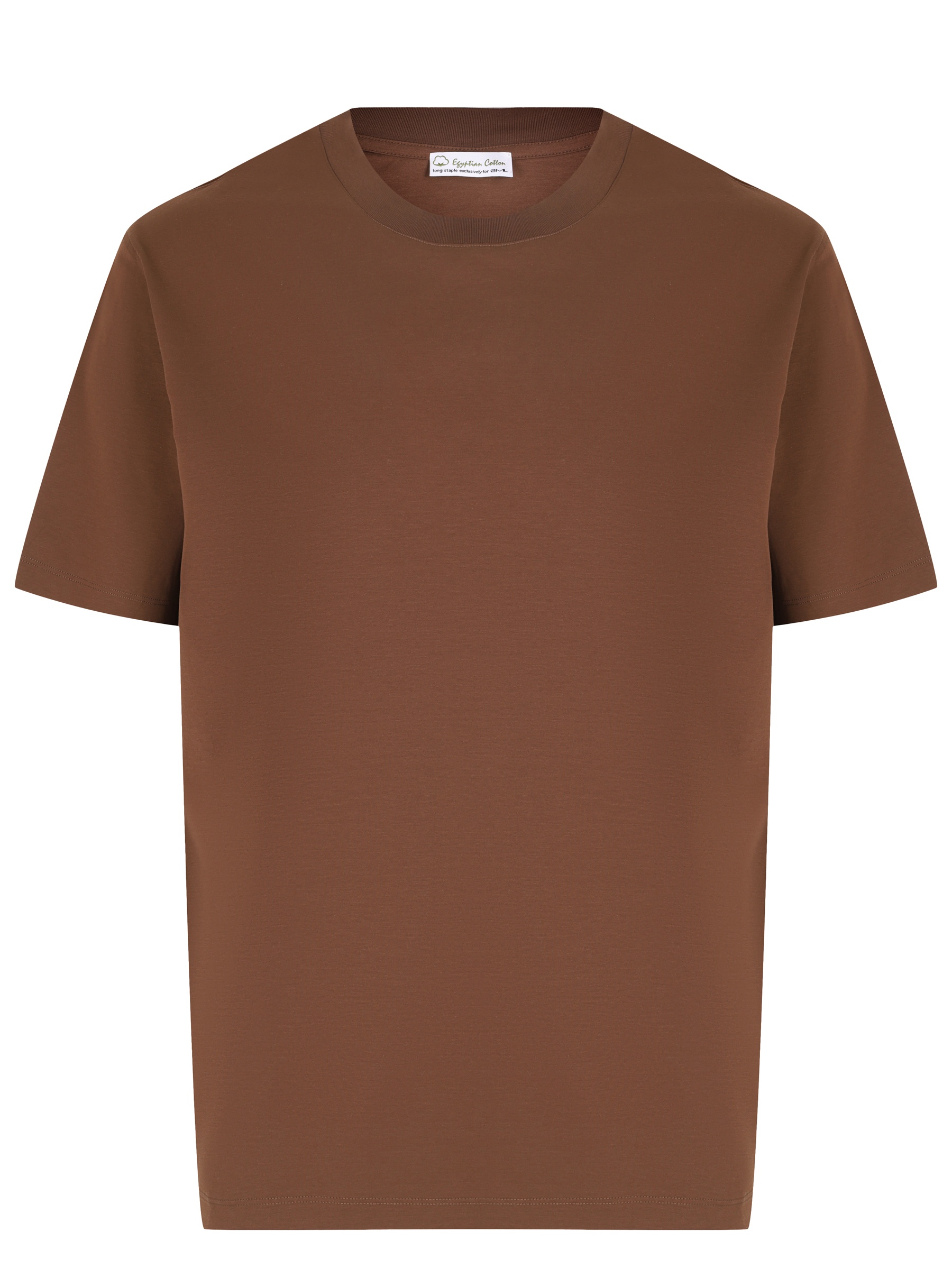 Футболка из египетского хлопка цвет Коричневый купить в BML по цене 7 900 руб