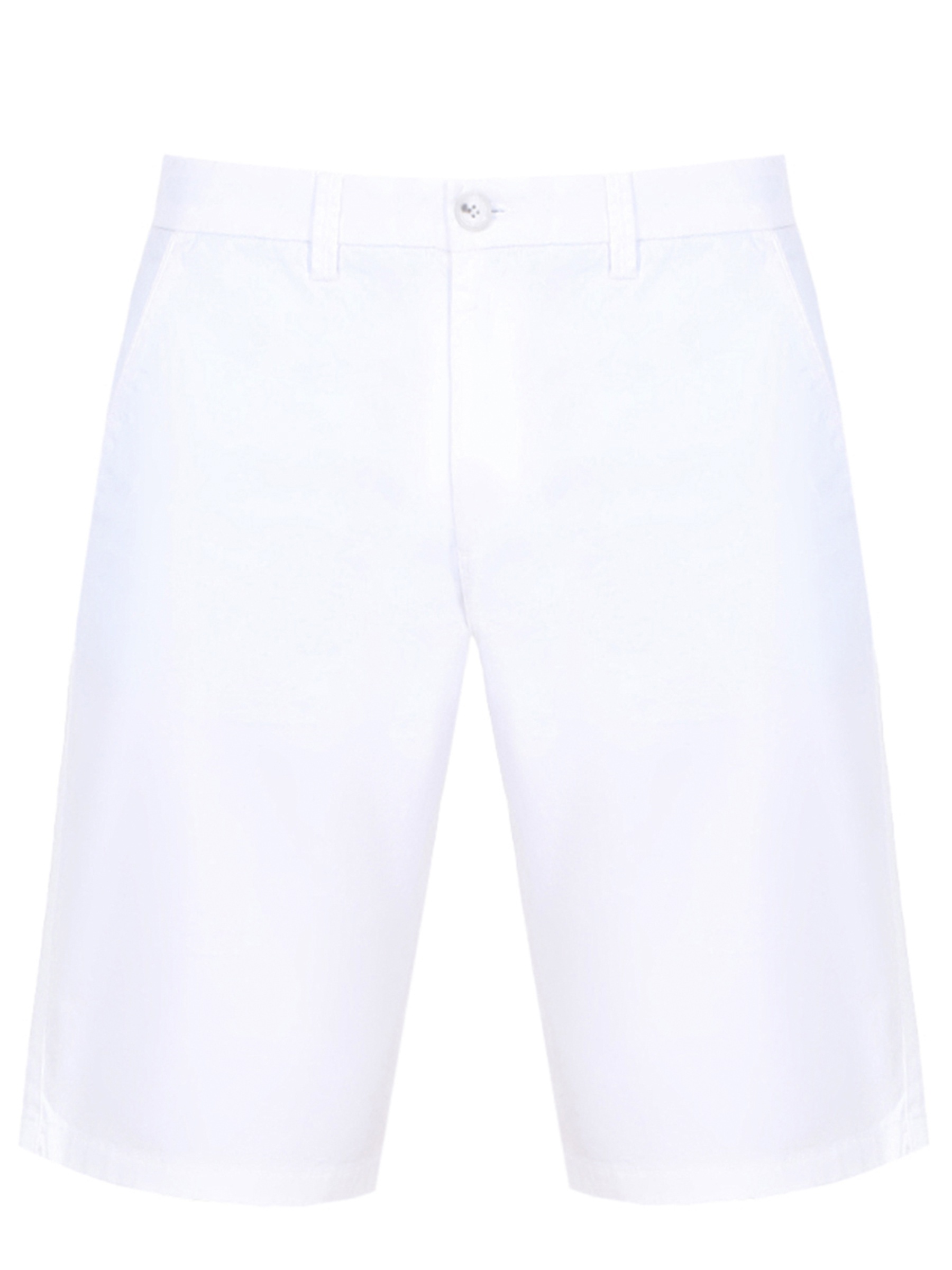 Шорты из хлопка с эластаном цвет Белый купить в BML по цене 8 600 руб