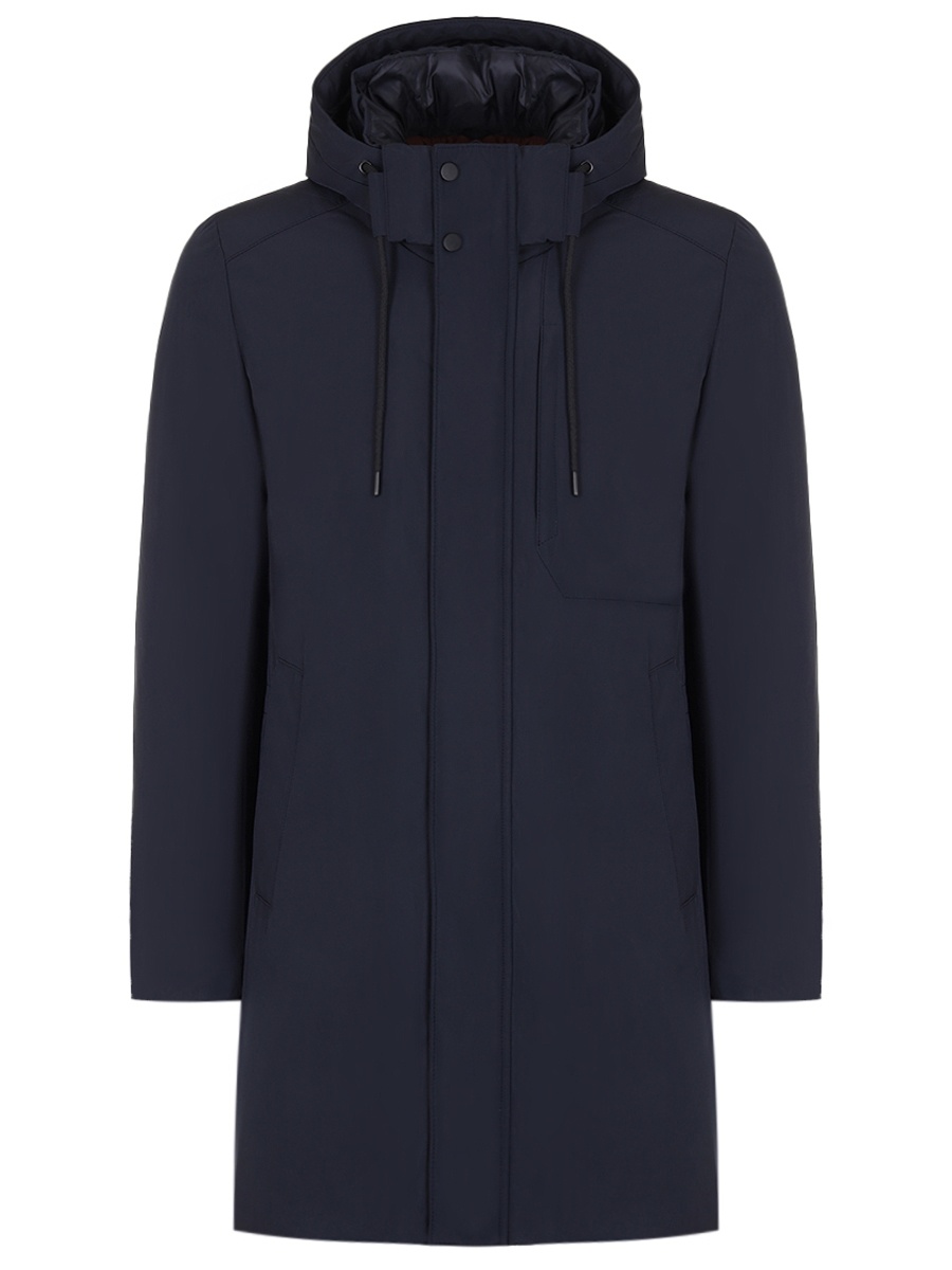 Пуховик с капюшоном цвет Темно-синий купить в BML по цене 47 850 руб