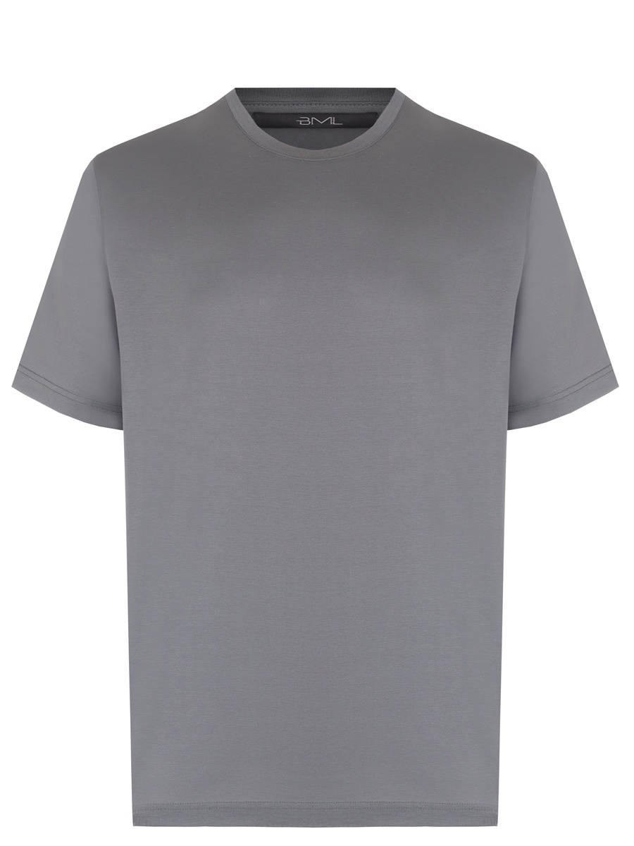 Футболка из хлопка цвет Серый купить в BML по цене 14 100 руб